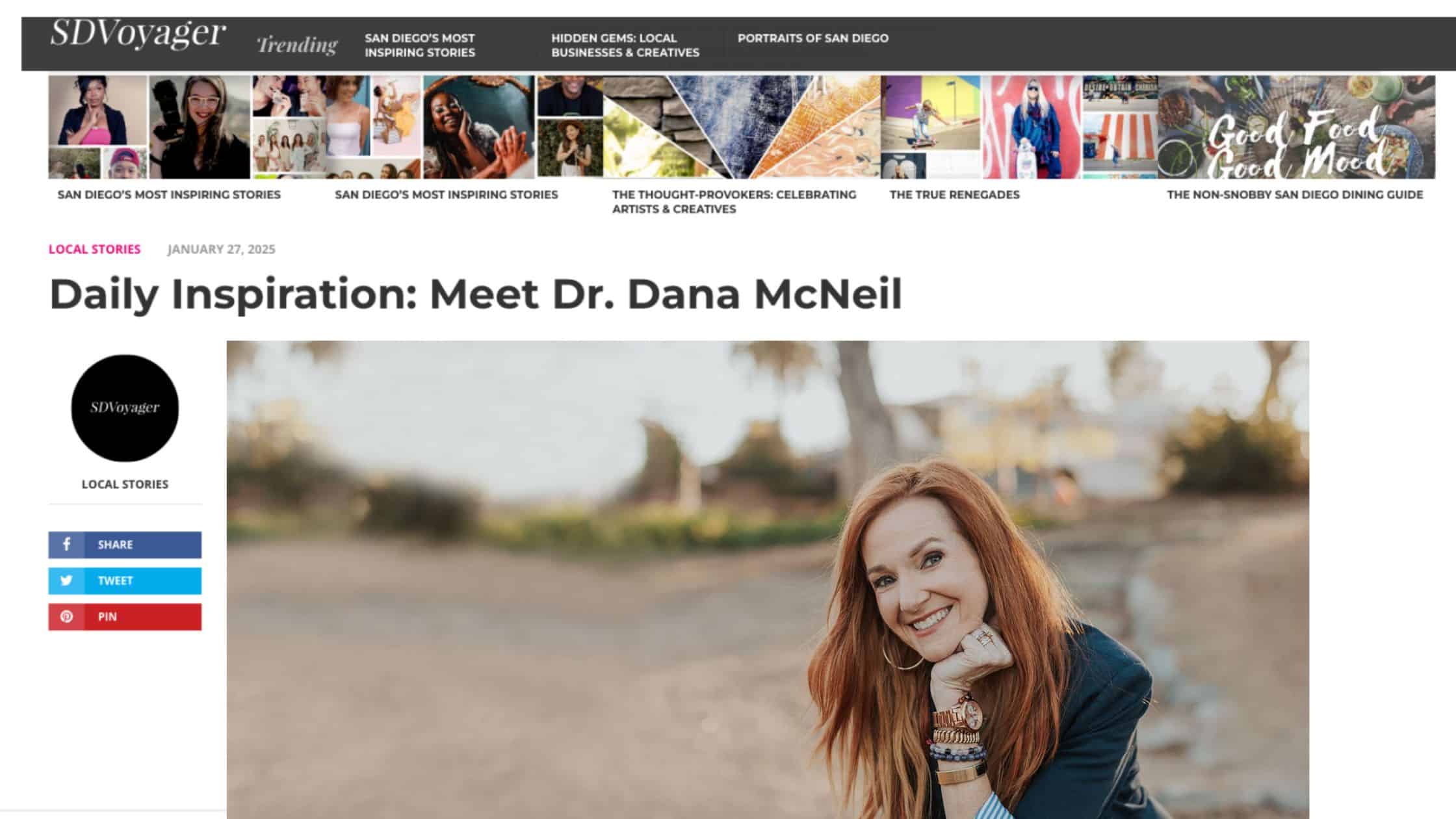 Meet Dr. Dana McNeil - As Seen In - SD Voyager